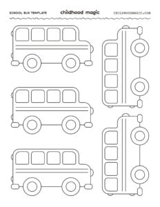 School Bus Template