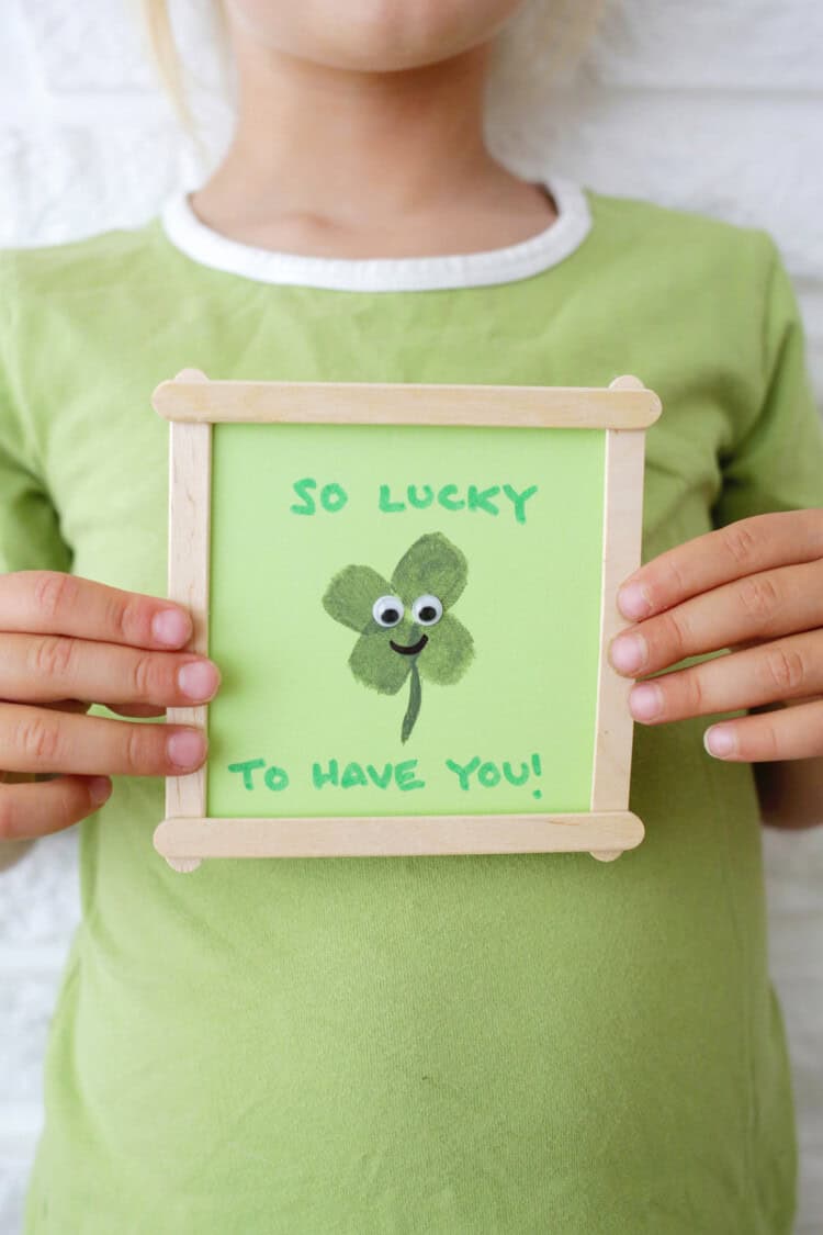Shamrock Fingerprint Craft - Childhood Magic