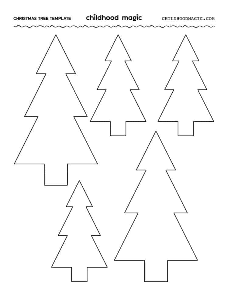 Christmas Tree Outline - Childhood Magic