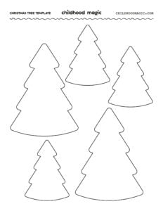 Christmas Tree Outline - Childhood Magic