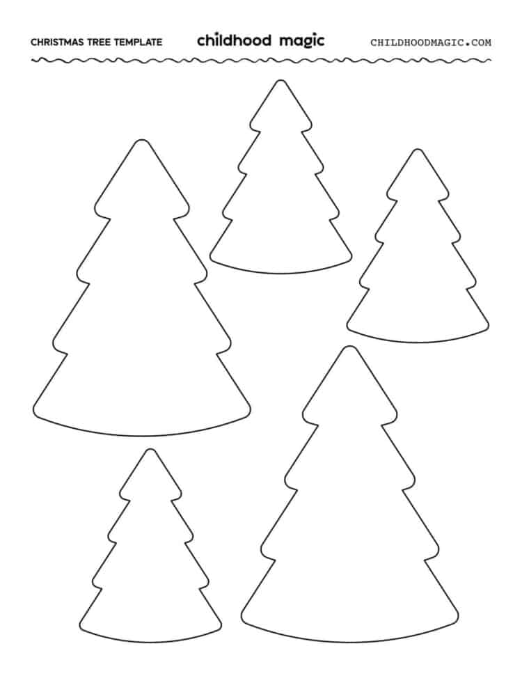 Christmas Tree Outline - Childhood Magic