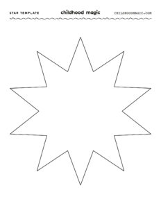 Star Template - Childhood Magic