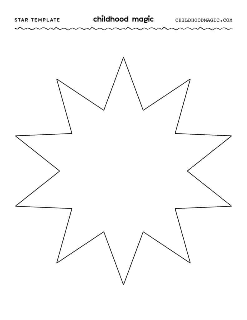 Star Template - Childhood Magic