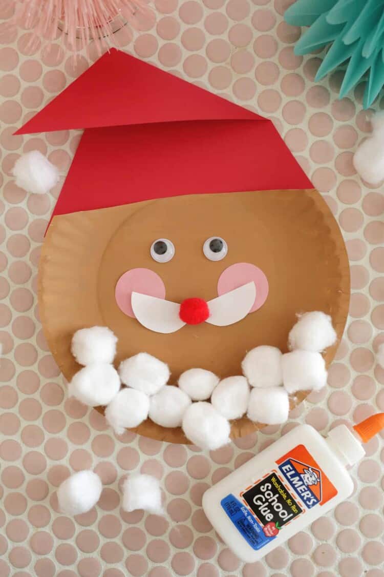 Easy Paper Plate Santa Craft (Perfect for the Holidays!) - Childhood Magic