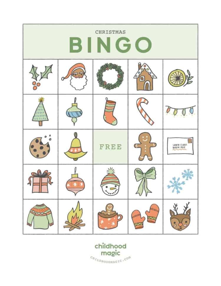 Christmas Bingo - Childhood Magic