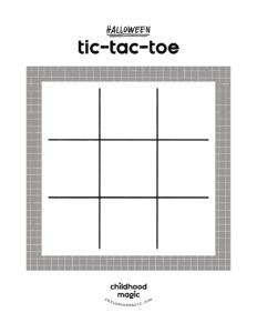 Halloween Tic-Tac-Toe - Childhood Magic