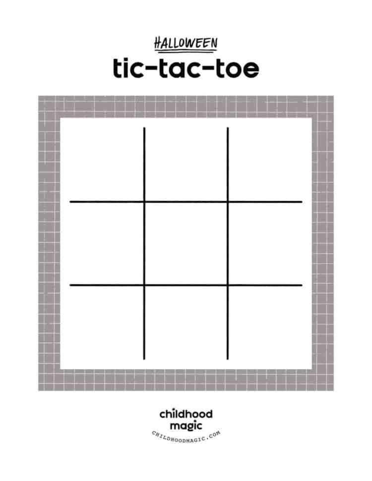 Halloween Tic-Tac-Toe - Childhood Magic