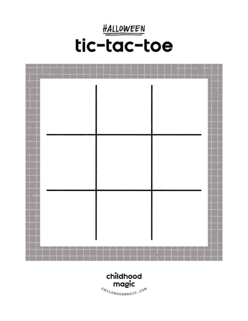 Halloween Tic-Tac-Toe - Childhood Magic
