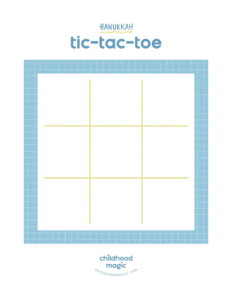 Hanukkah Tic-Tac-Toe - Childhood Magic