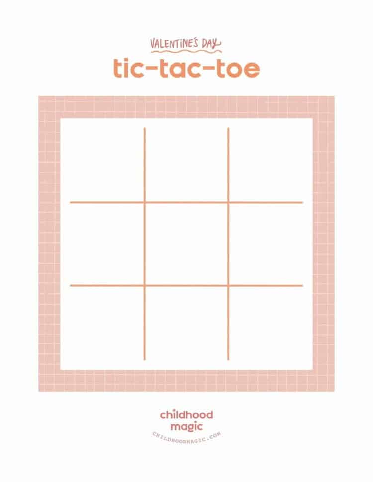 Valentine's Day Tic-Tac-Toe - Childhood Magic