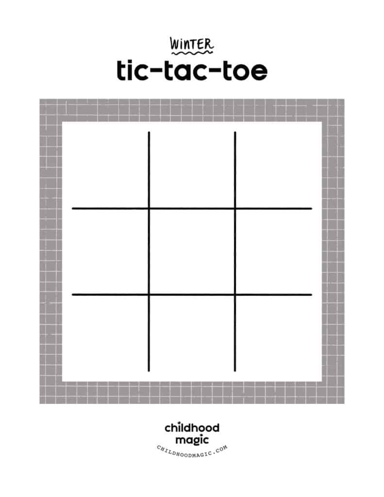 Winter Tic-Tac-Toe - Childhood Magic