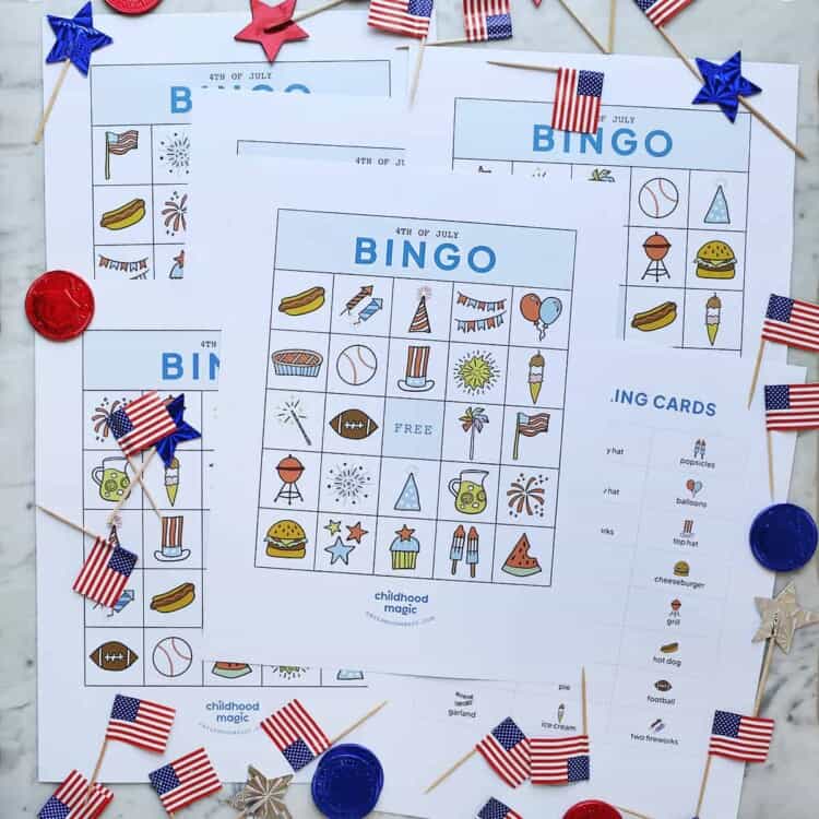 4th of July Bingo - Childhood Magic