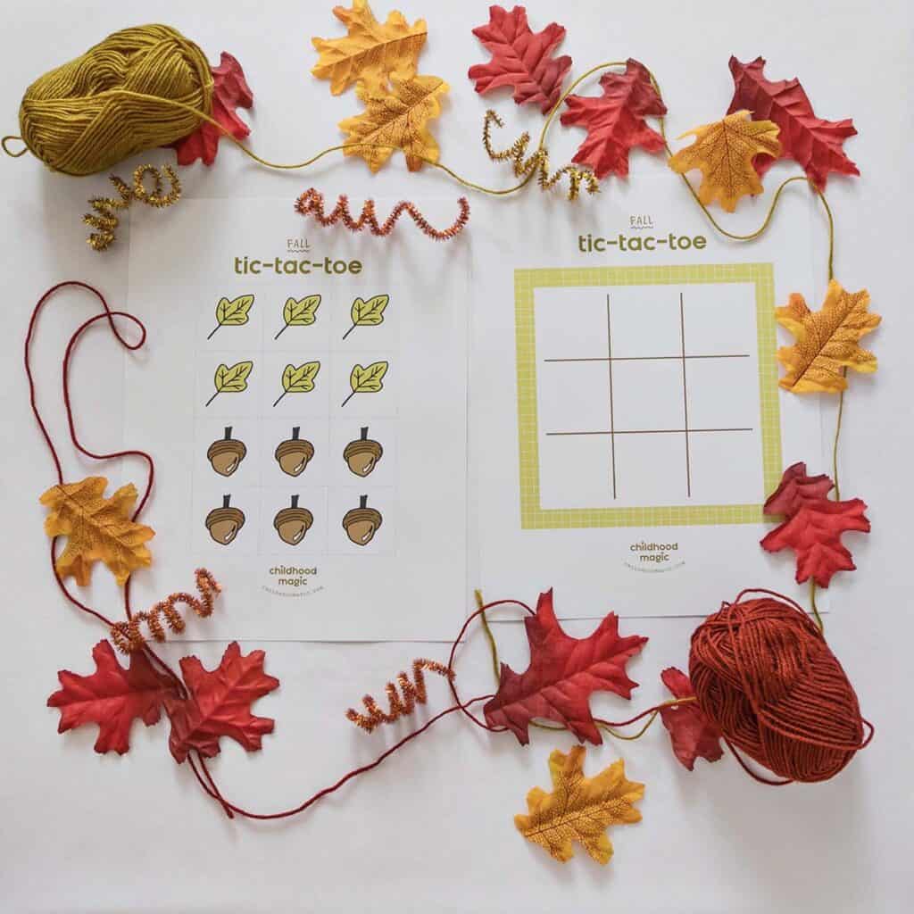 Fall Tic-Tac-Toe - Childhood Magic