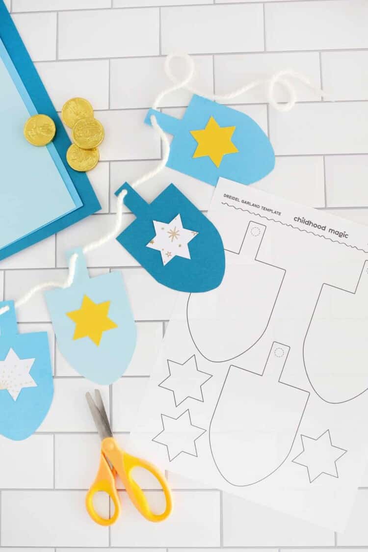 Dreidel Template - Childhood Magic