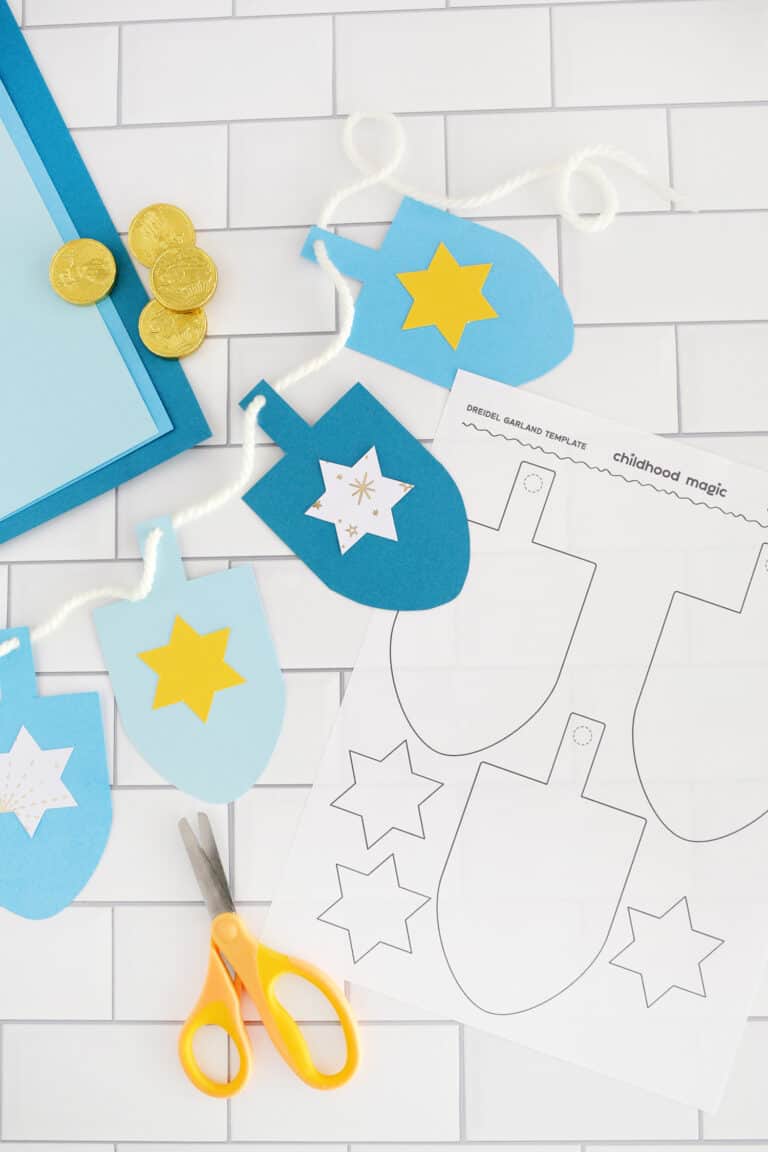 Dreidel Template - Childhood Magic