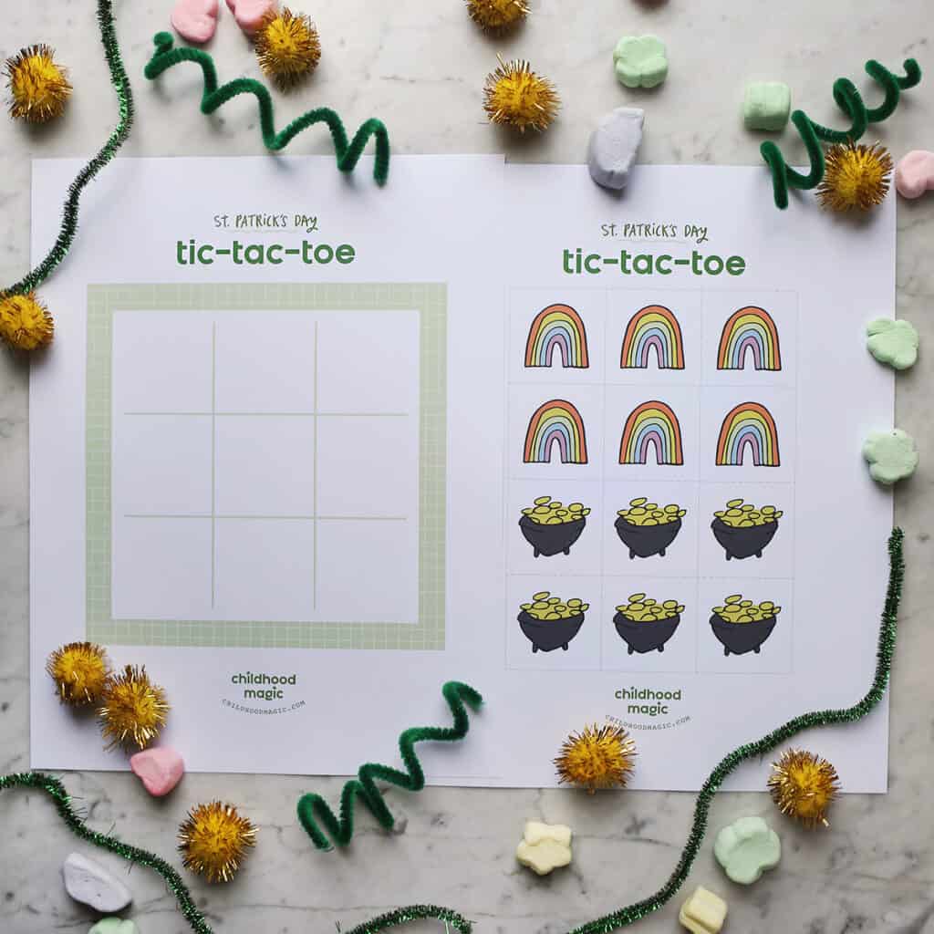 St. Patrick's Day Tic-Tac-Toe - Childhood Magic