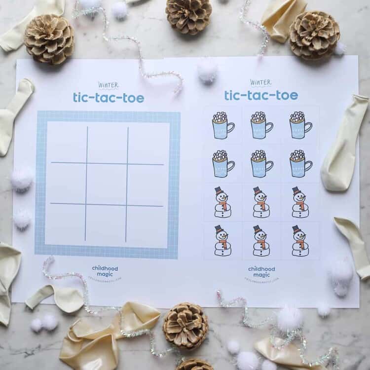 Winter Tic-Tac-Toe - Childhood Magic