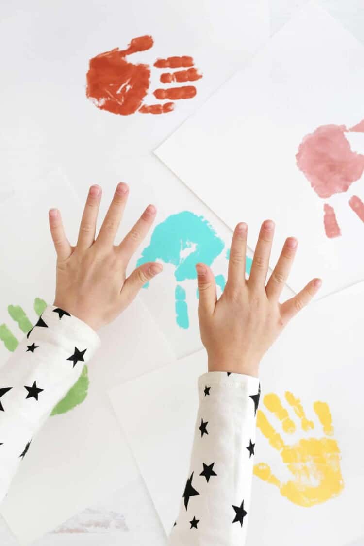 10 Handprint Animal Crafts That Kids Will Love! - Childhood Magic