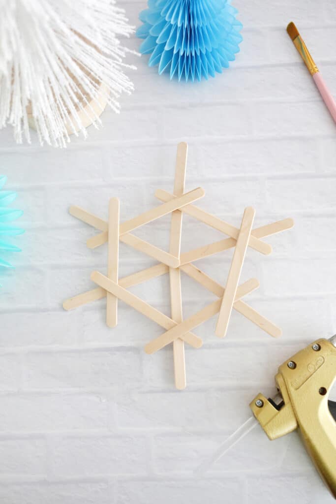 Popsicle Stick Snowflake - Childhood Magic