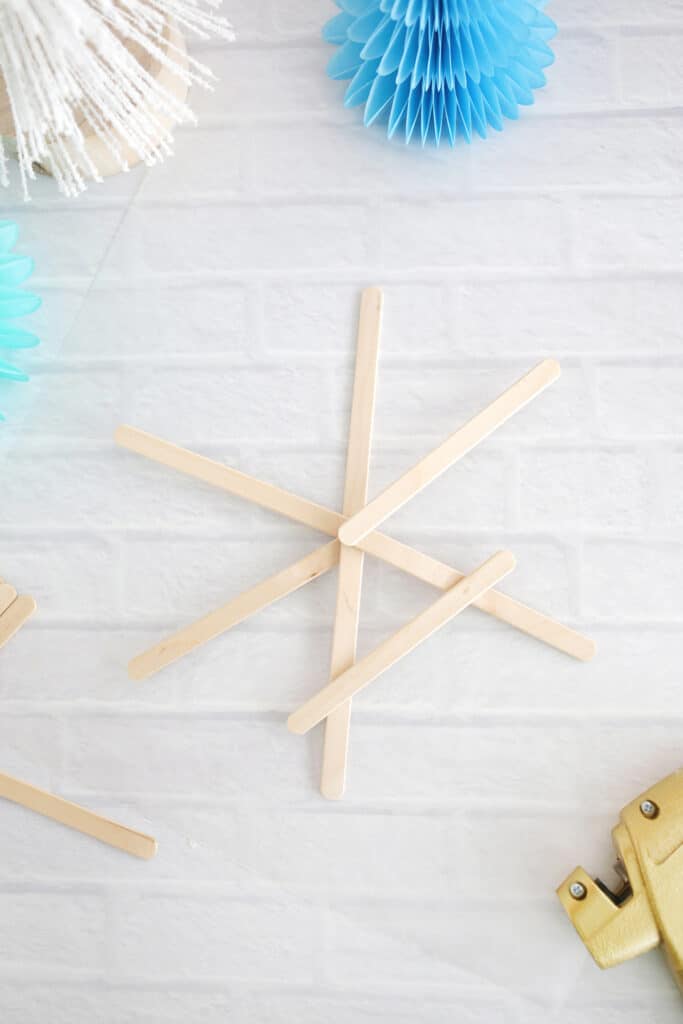 Popsicle Stick Snowflake - Childhood Magic