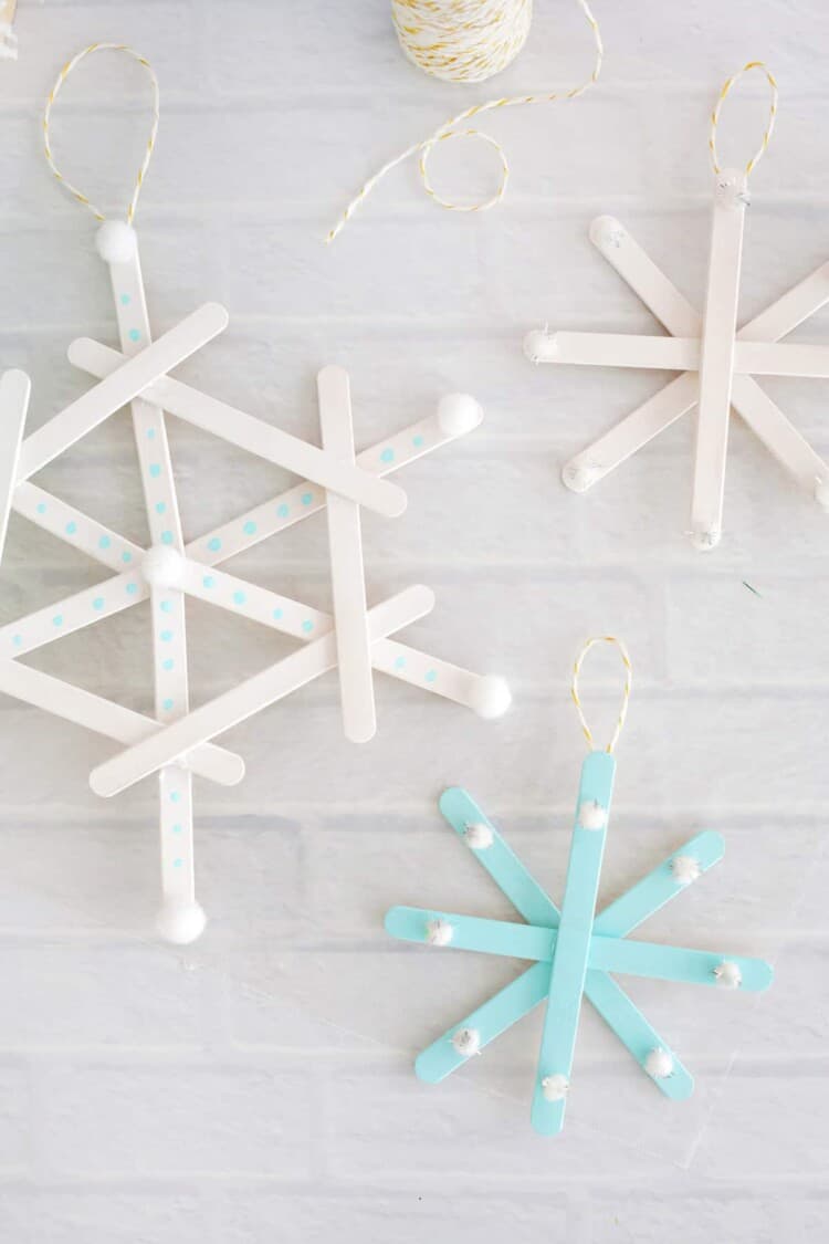 Popsicle Stick Snowflake - Childhood Magic