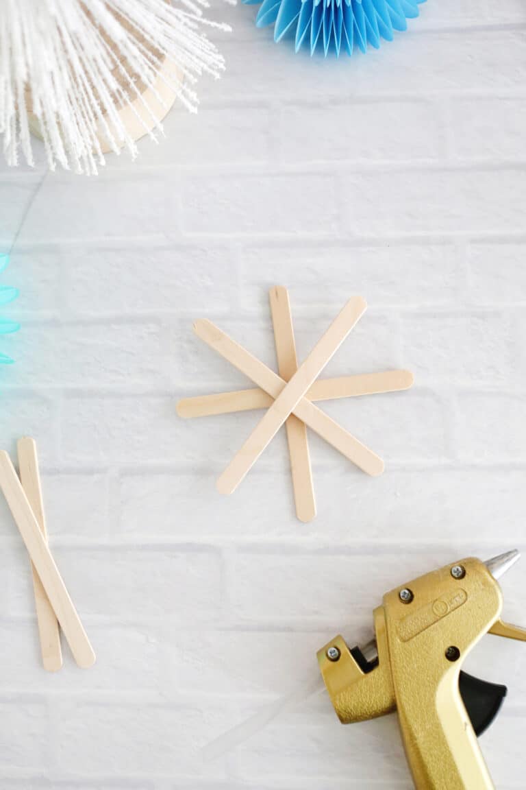 Popsicle Stick Snowflake - Childhood Magic