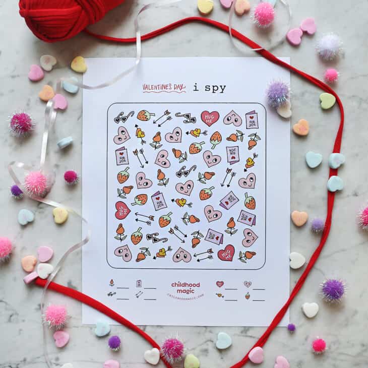 Valentine's Day I Spy Game - Childhood Magic