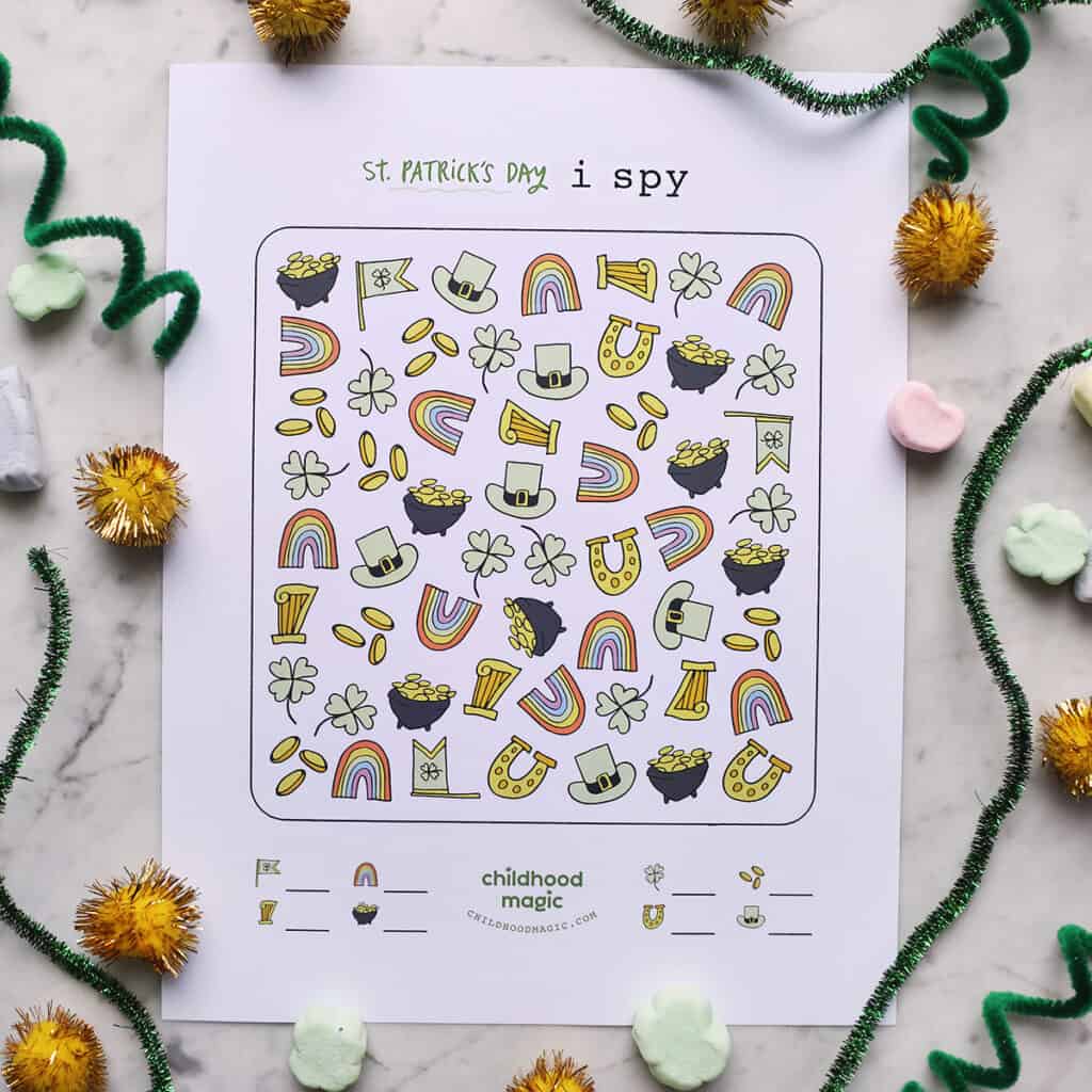 St. Patrick's Day I Spy Game - Childhood Magic