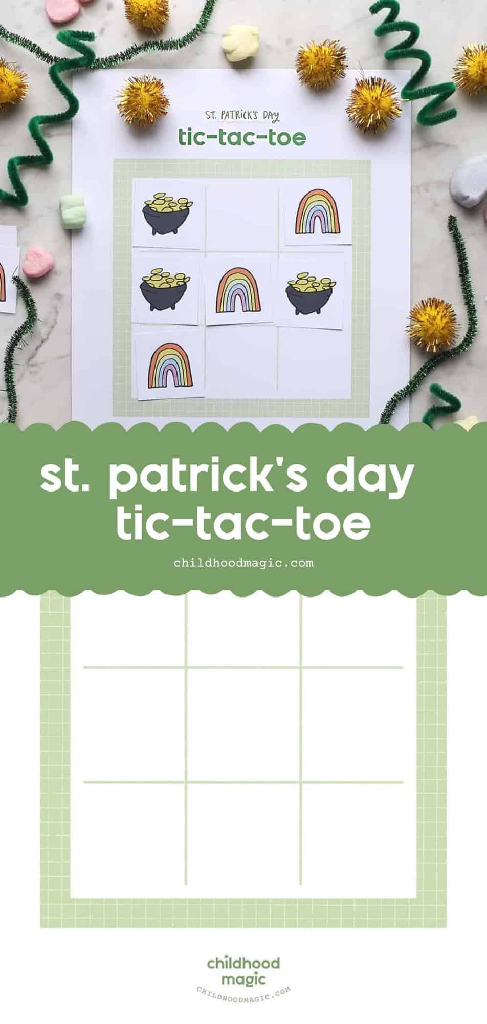 St. Patrick's Day Tic-Tac-Toe - Childhood Magic