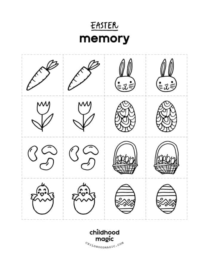 Easter Memory Game - Childhood Magic