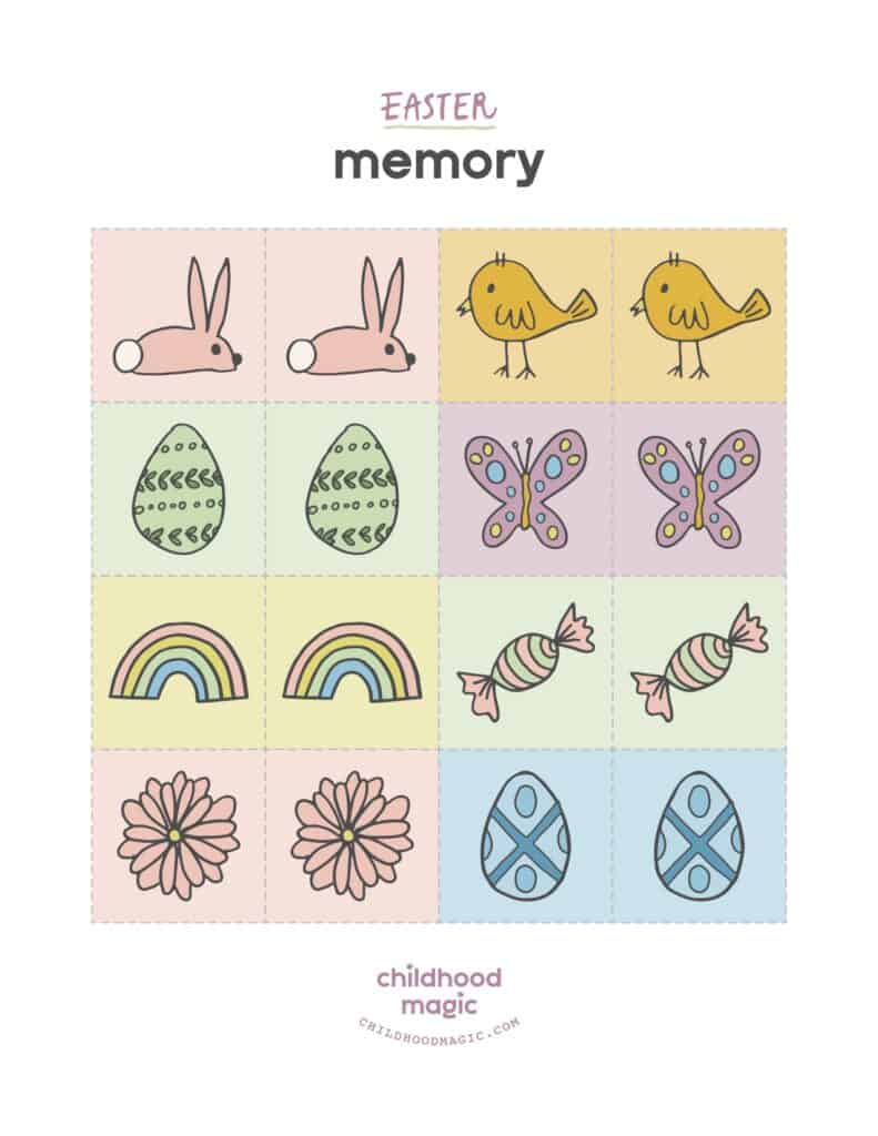 Easter Memory Game - Childhood Magic