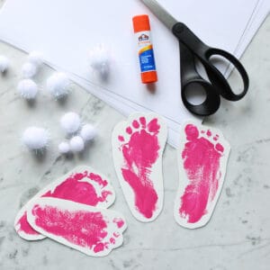 Easter Bunny Footprint Art - Childhood Magic
