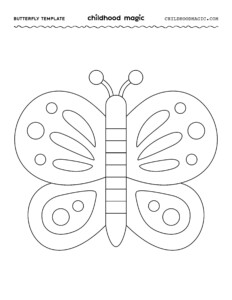 Butterfly Template - Childhood Magic