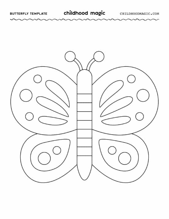Butterfly Template - Childhood Magic