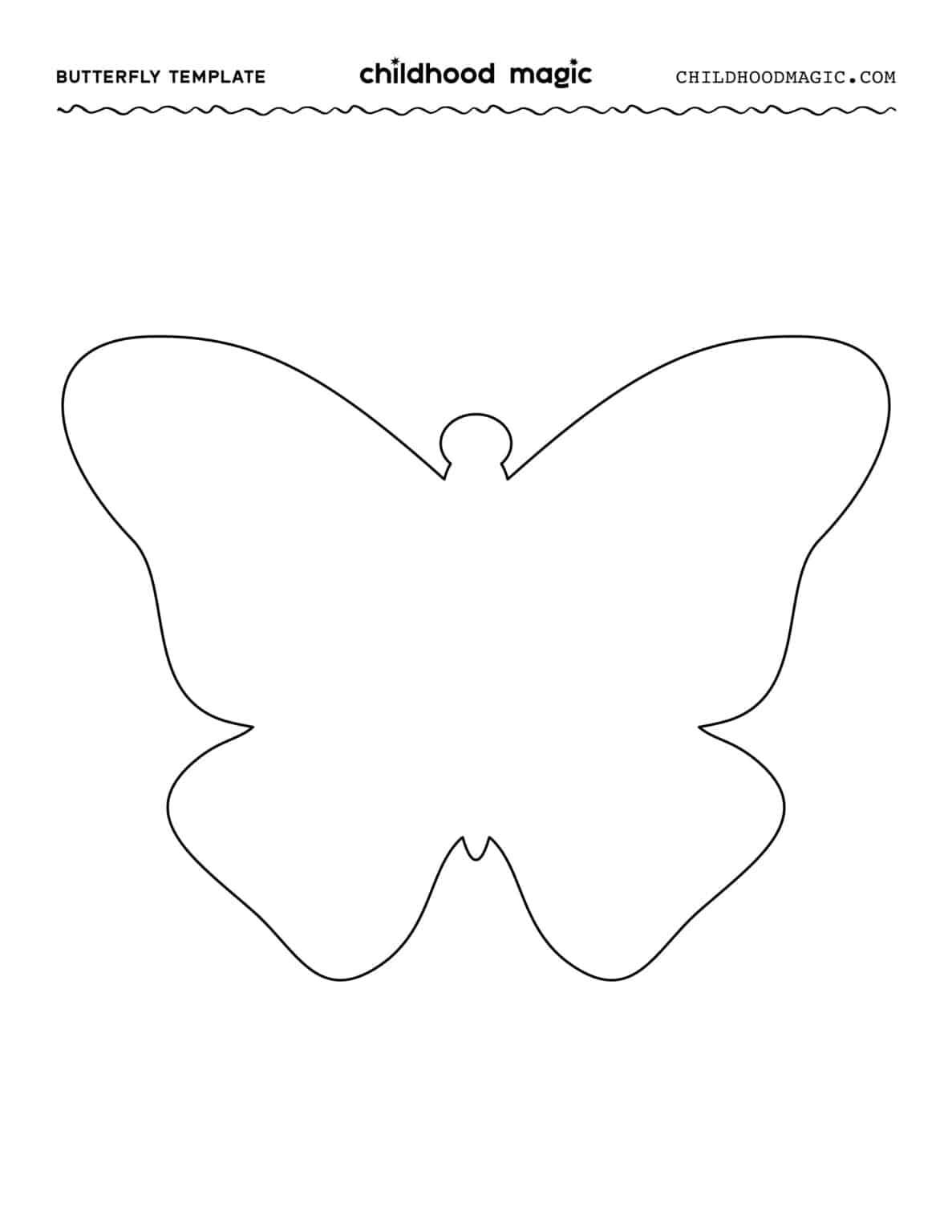 Butterfly Template - Childhood Magic
