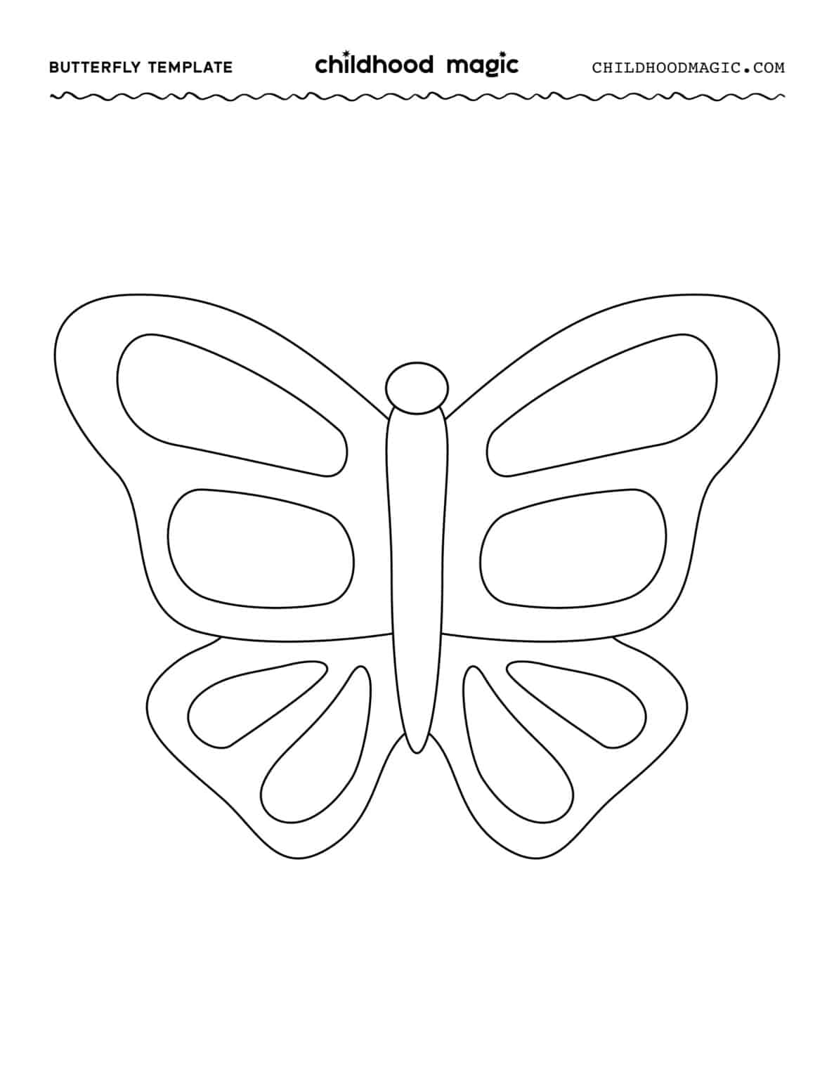 Butterfly Template - Childhood Magic