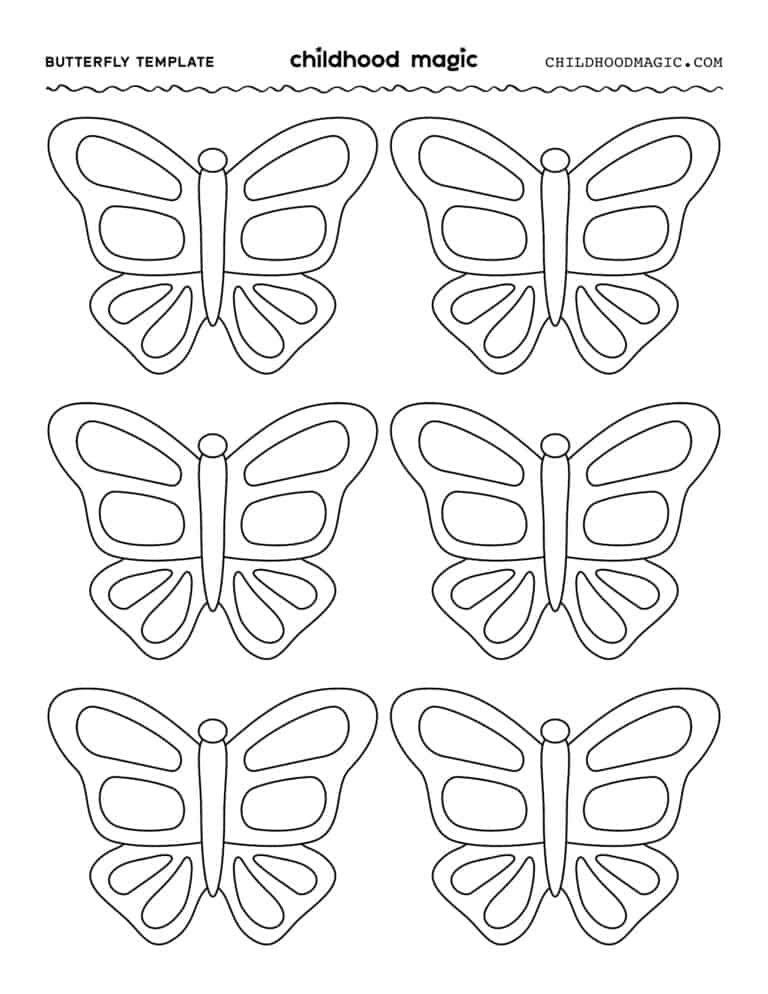 Butterfly Template - Childhood Magic