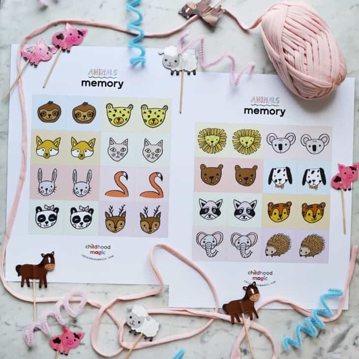 Animal Memory Game - Childhood Magic