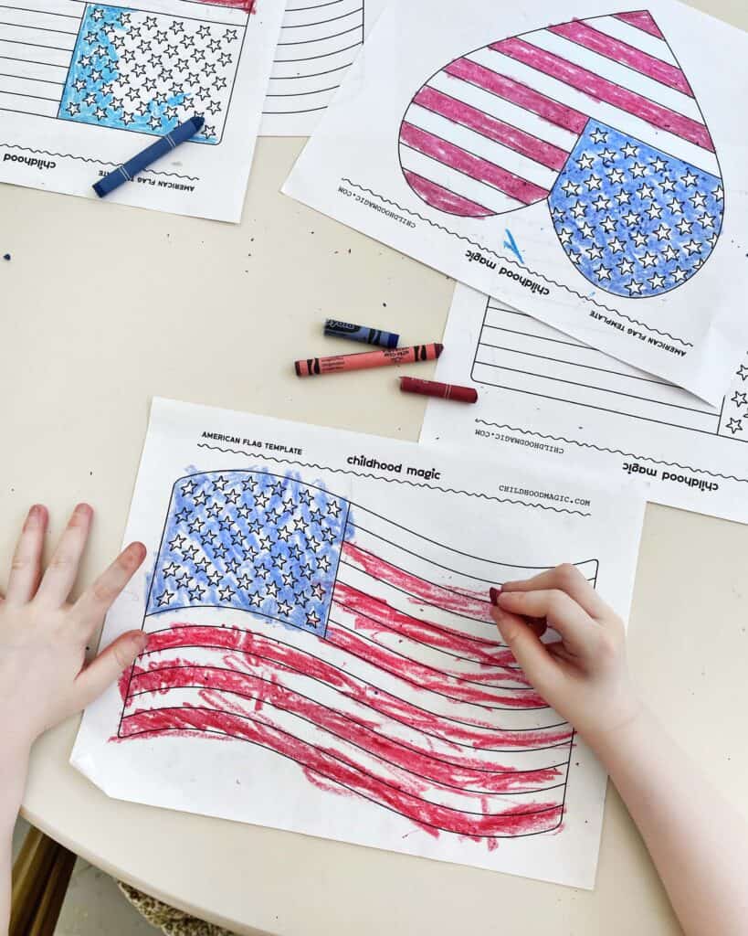 American Flag Printable - Childhood Magic
