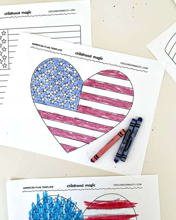 American Flag Printable - Childhood Magic