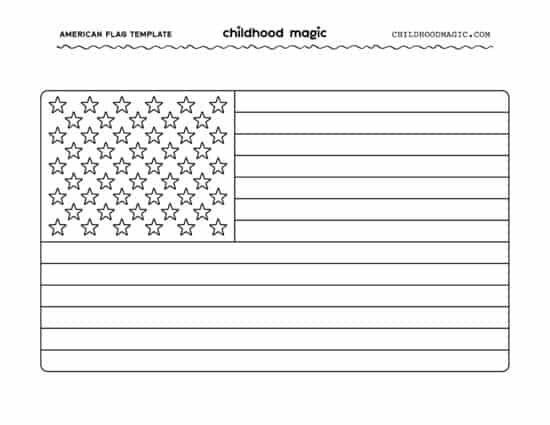American Flag Printable - Childhood Magic