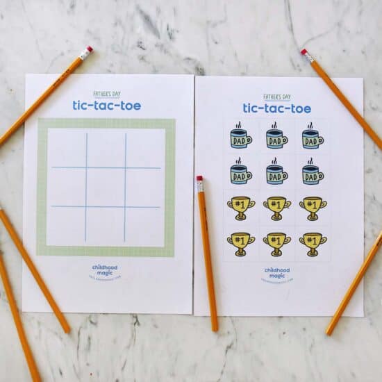Father's Day Tic-Tac-Toe - Childhood Magic