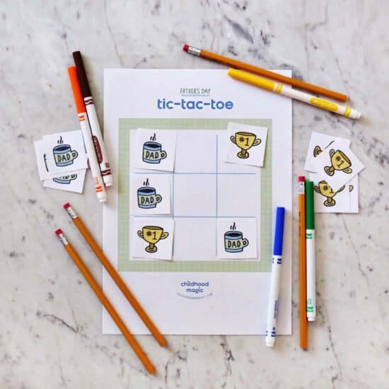 Father's Day Tic-Tac-Toe - Childhood Magic