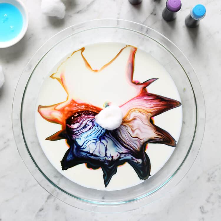 Milk Painting Experiment - Childhood Magic