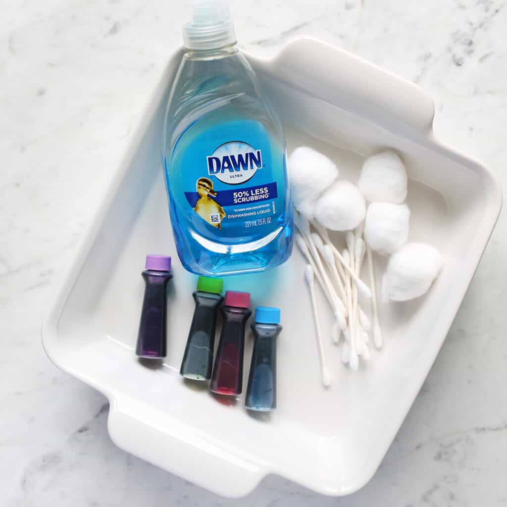 Milk Painting Experiment - Childhood Magic