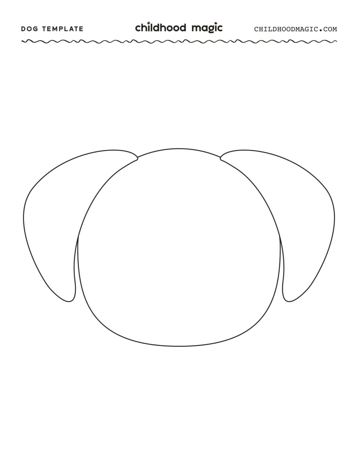 Puppy Coloring Pages- Free Printable Template - Childhood Magic