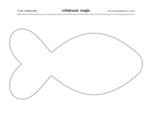 Fish Template- Free Printable - Childhood Magic