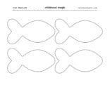 Fish Template- Free Printable - Childhood Magic