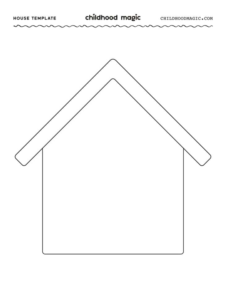 House Template- Free Printable - Childhood Magic