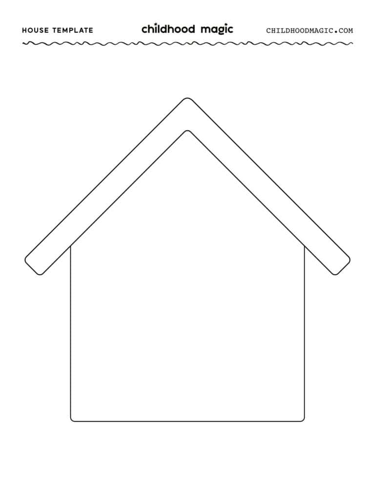 House Template- Free Printable - Childhood Magic